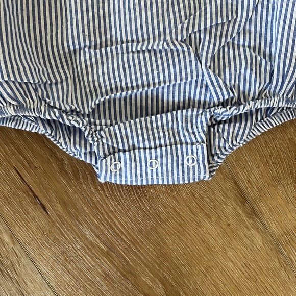 Ruffle Butts | Bottoms | Ruffle Butts Ruggedbutts 824m Nwt Blue Seersucker Ruffle Romper | Poshmark